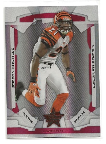 2008 Leaf Rookies & Stars Longevity - Rookie Simeon Castille #178 Ruby ...