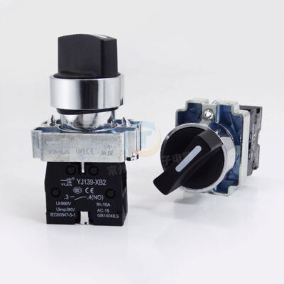 1PCS 22MM On/Off Rotary Switch 2 Positions Panel Mounting 660V 10A 1NO ...