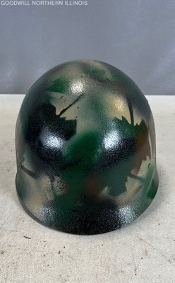Vintage M1 Combat Helmet Liner w/ Painted Woodland Maple Leaf Camo | eBay