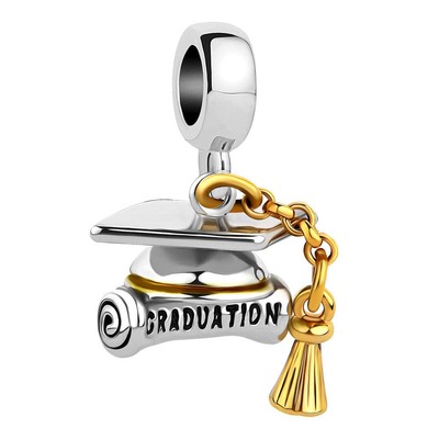 Magic Book Student Graduation Cap Charm Beads For Bracelets (Graduation ...
