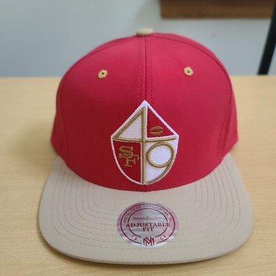 San Francisco 49ers NFL Mitchell Ness Red Gold Cap Hat Snapback OSFA | eBay