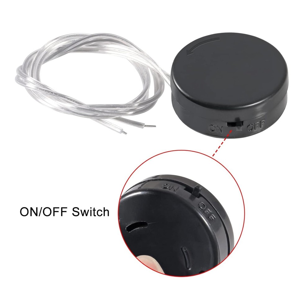 1PCS CR2032 Battery Holder with Switch Coin Cell Case with Wires Lead ...