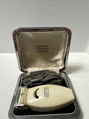 Vintage 1946 Remington Model #775 Triple Head Shaver Razor Untested ...