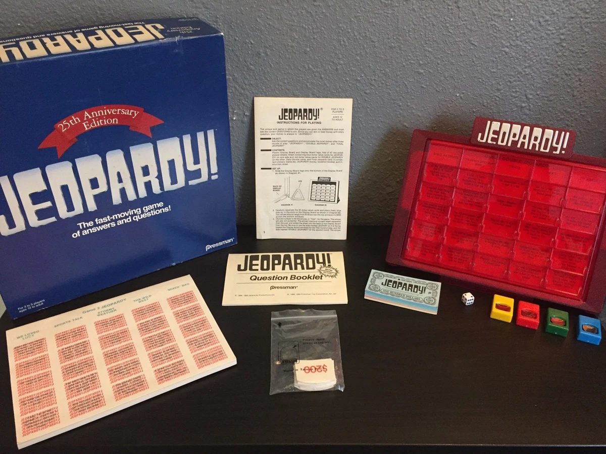 Jeopardy Board Game Pressman