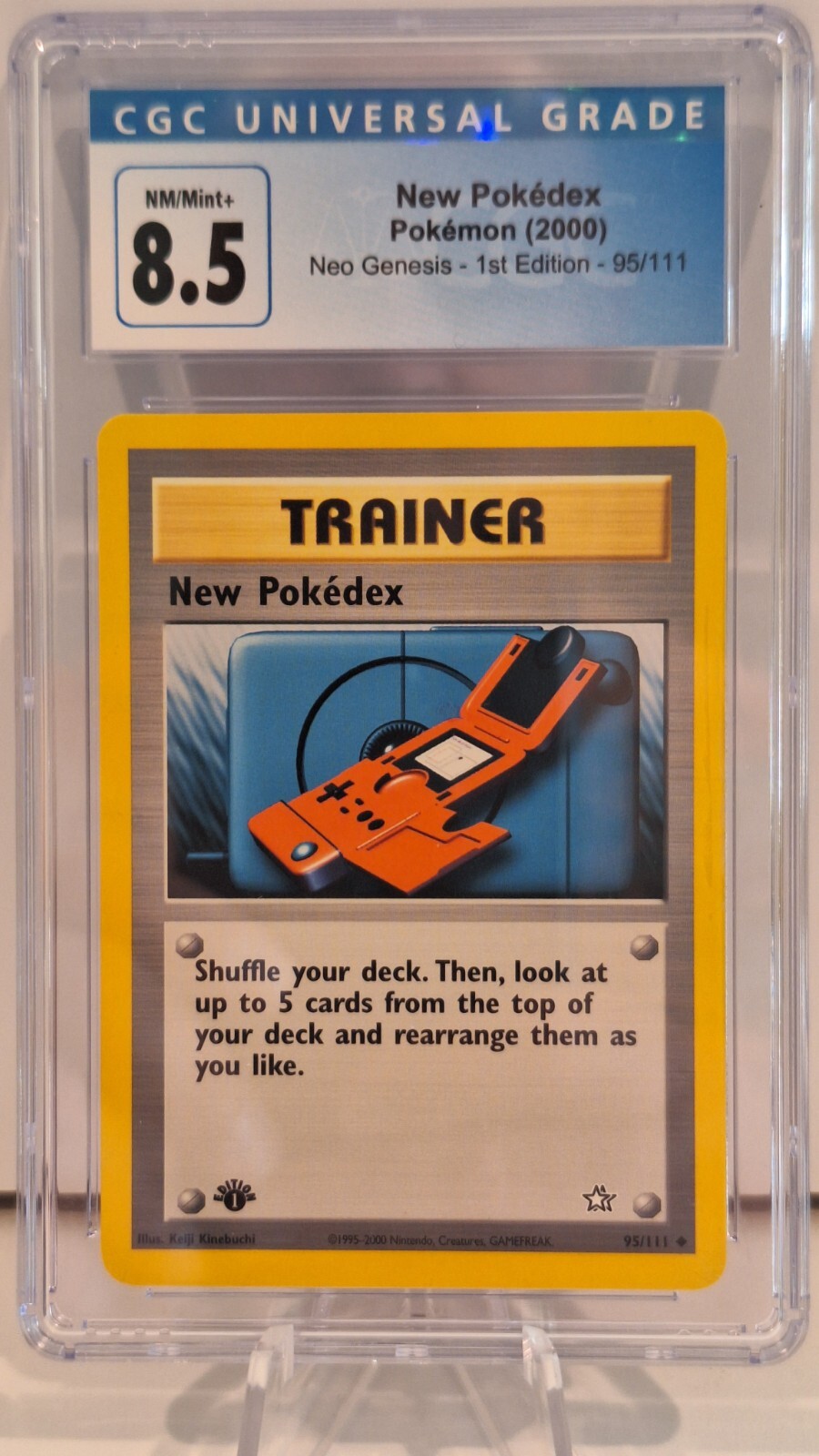 Pokémon TCG New Pokedex Neo Genesis 95 Regular 1st Edition Uncommon CGC ...