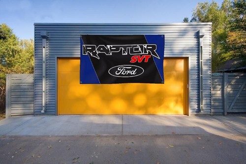 Ford Raptor 3x5 FT Flag Car Truck Racing Banner Workshop Man Cave Wall ...