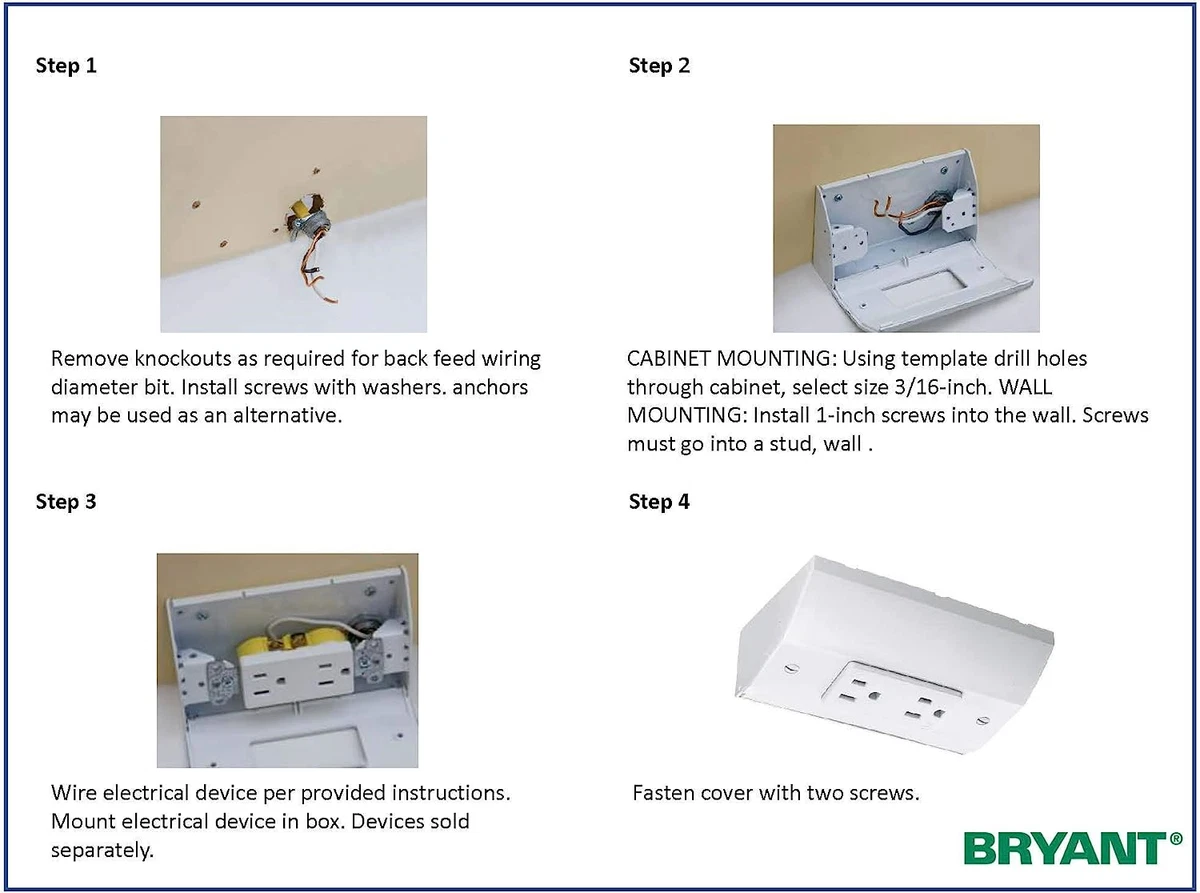 Hubbell Under Cabinet Receptacle | Cabinets Matttroy
