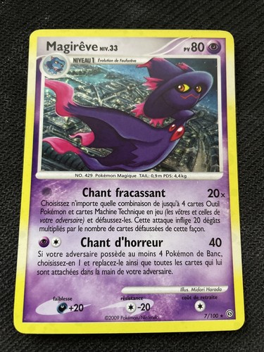 MAGIREVE HOLO - POKEMON 7/100 DIAMANT ET PERLE TEMPETE PROCHE NEUF FR ...