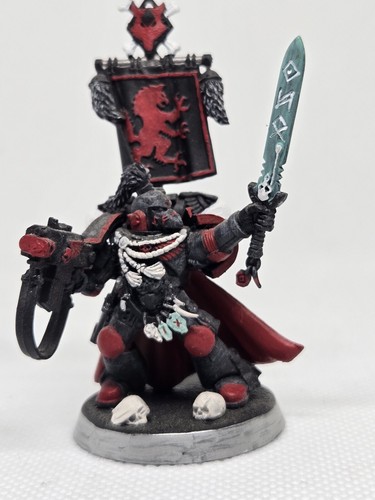 Warhammer 40k Space Wolves- Wolf Lord w/Storm Bolter & Frost Sword ...