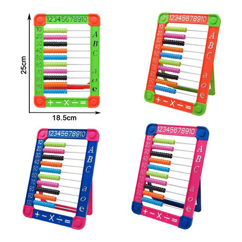 Counting Frame Educational Toy Math Counters Kid Playsets Toy Abacus ...