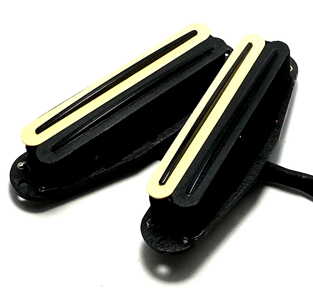 Set of 2 Duo Rail Pickups by Dragonfire, Strat Sized 4W Humbuckers ...