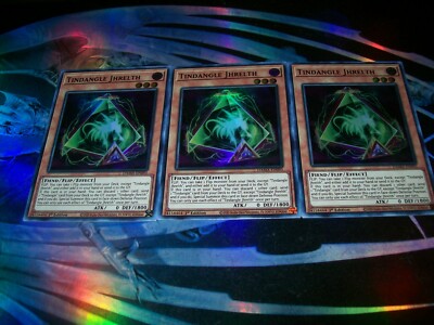 3x Tindangle Jhrelth 1st Edition Super Rare DAMA-EN095 Yu-Gi-Oh! | eBay