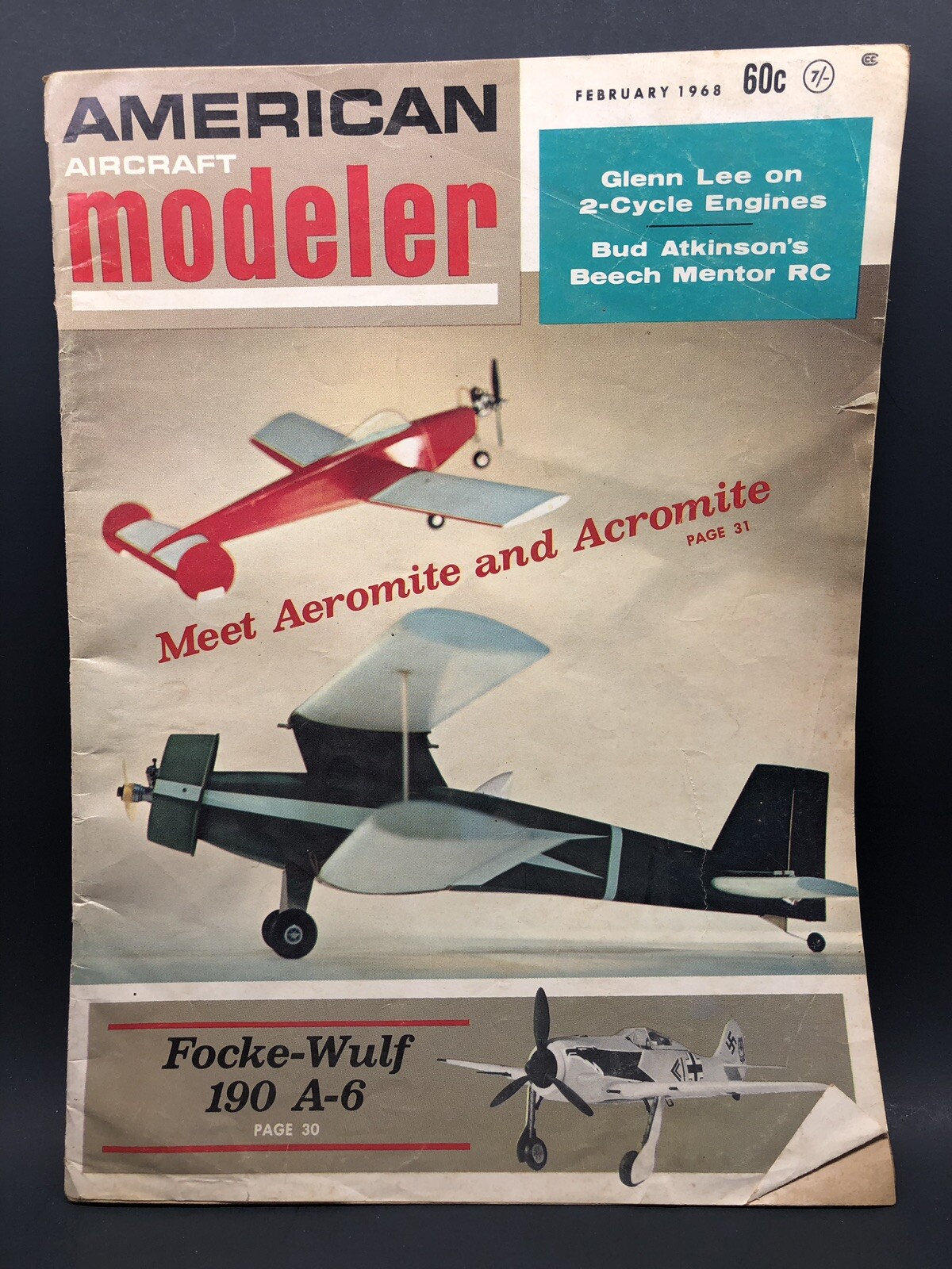 American Aircraft Modeler Magazine February 1968 Aeromite Good ...