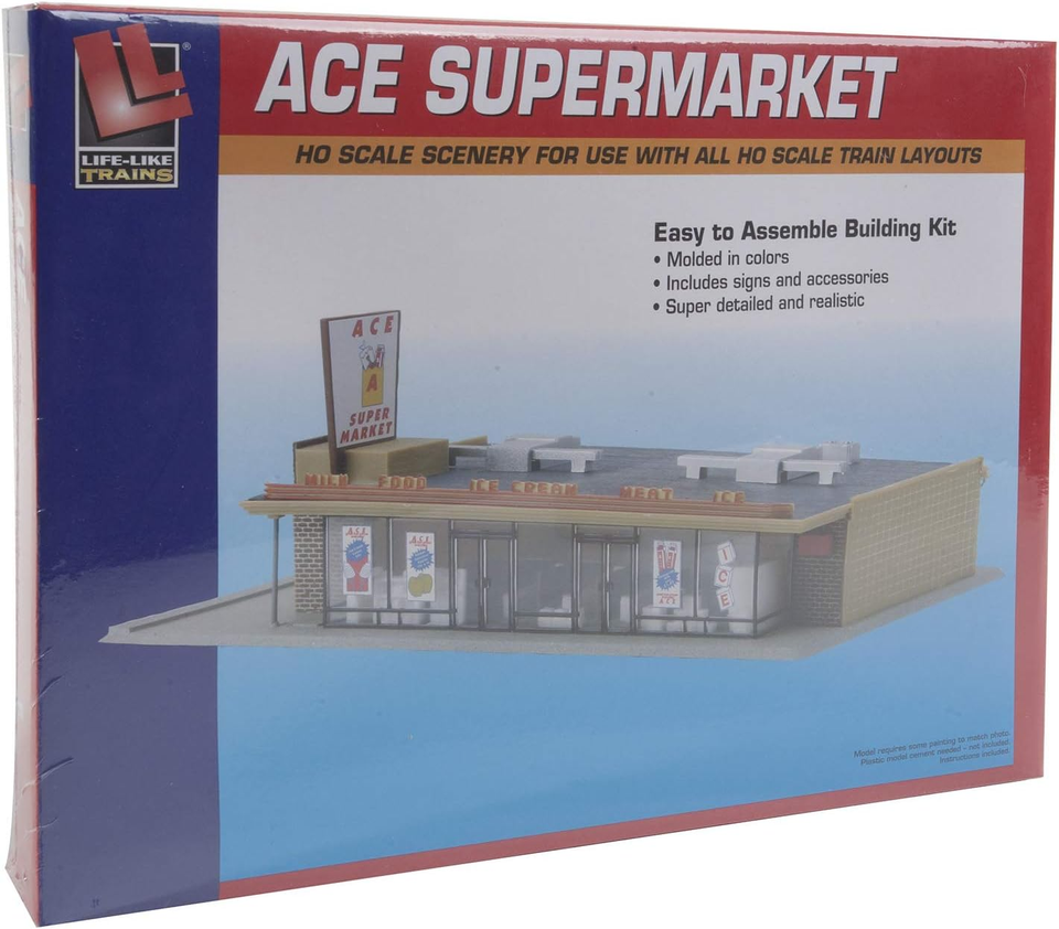 HO Scale Building Kits - Ace Super Market | eBay