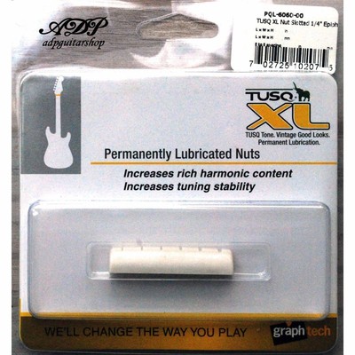 Sillet Graph Tech Tusq XL PQL-6060-00 Epiphone Slotted NUT 43.84x8.89x6 ...