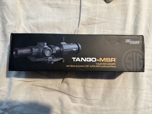 Sig TANGO-MSR 1-6x24mm Scope w/ SFP Illuminated Red MSR BDC6 Reticle ...