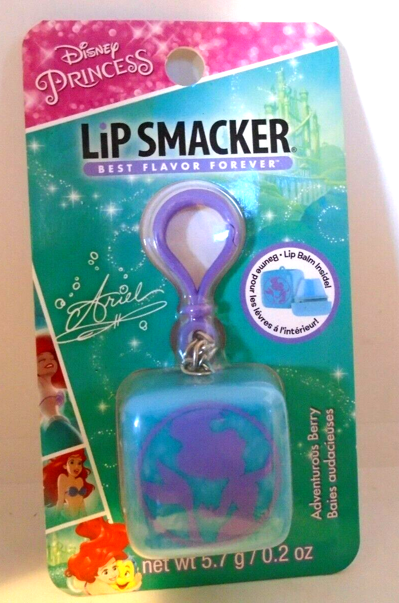 Disney Princess Ariel Lip Smacker Cube Lip Balm Keychain Clip ...