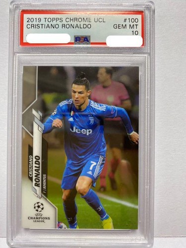 PSA Cristiano Ronaldo Base Card 2019 TOPPS CHROME UCL Soccer E2092 | eBay