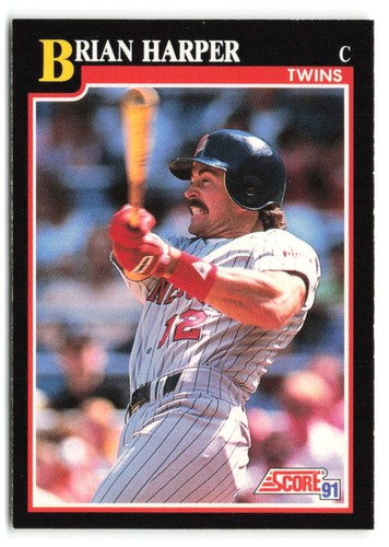1991 Score Brian Harper #312 Minnesota Twins BASEBALL Card | eBay