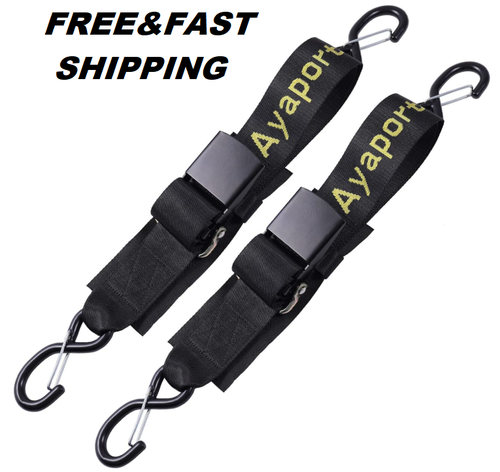 2 Pack Heavy Duty Boat Tie Down Straps to Trailer Boat Transom Strap 4 ...