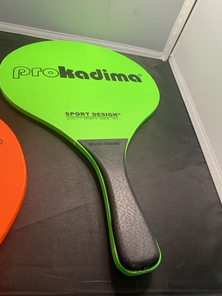 Prokadima Wood paddles bundle of 2 green and orange | eBay