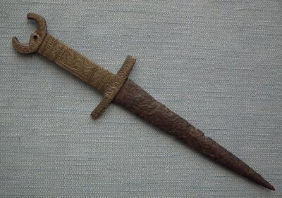 Antique Islamic Berber Dagger in Medieval Knight Quillon Dagger Style ...