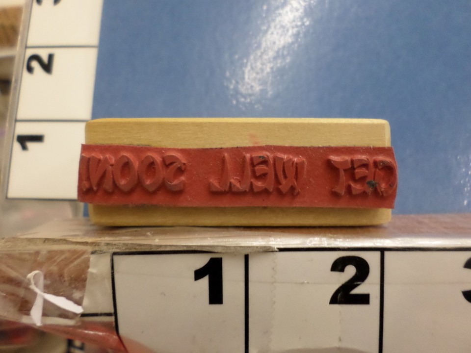 Get Well Soon saying rubber stamps 32O | eBay