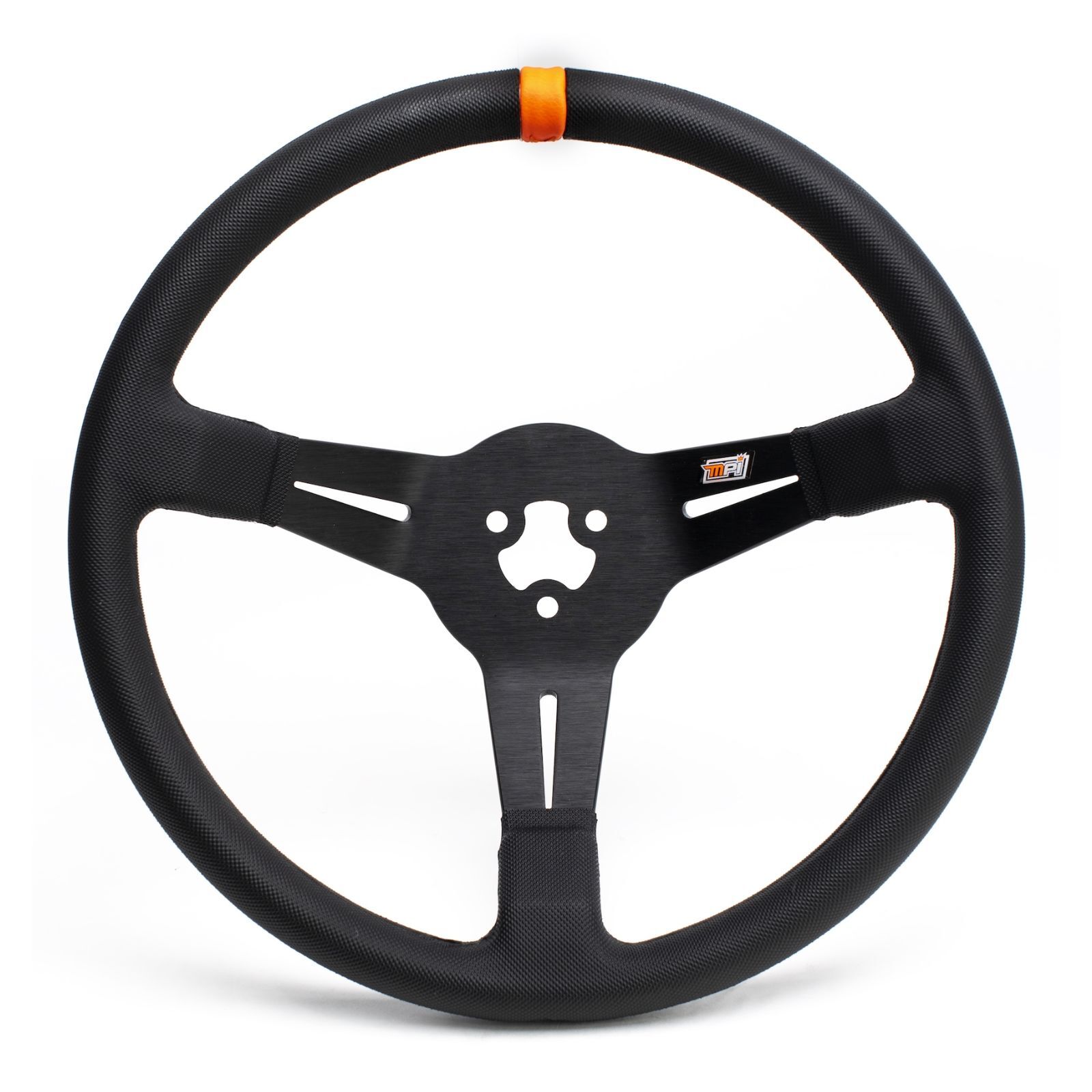 MPI USA MPI-BL-14-PA 13.75 3-Bolt LW Aluminum Wheel Polyurethane Grip ...