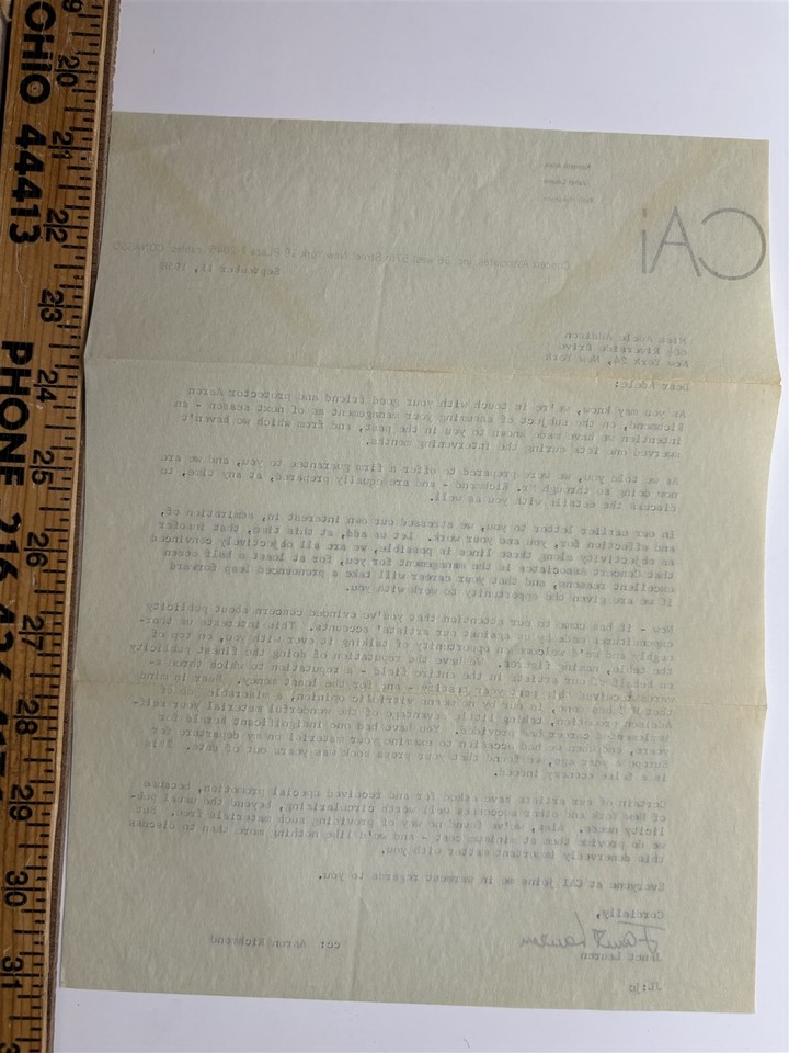 1958 Concert Associates Inc NY Adele Addison Opera Singer Vintage | eBay