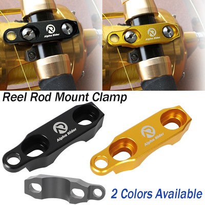 Reel Rod Mount Clamp Fishing Engrave Aluminum For PENN International 20 ...