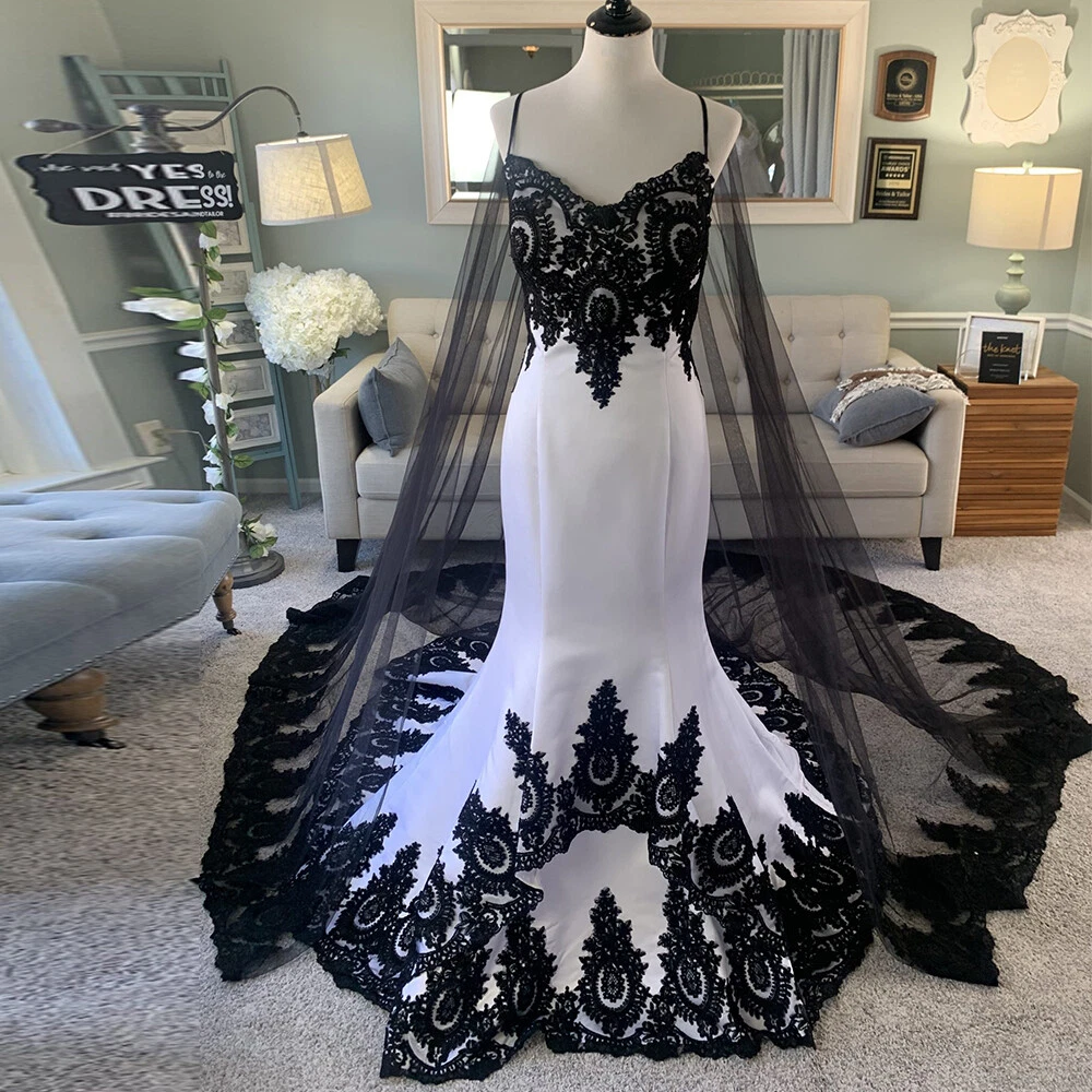 White Gothic Style Wedding Dresses