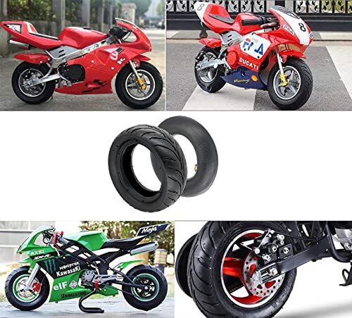 110/50-6.5 Tire and Inner Tube Set for 38cc 47cc 49cc Mini Pocket ...