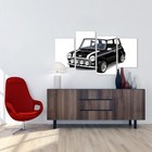 Mini Cooper Car Canvas Wall Art Pictures Black White XL Prints 4095 ...