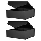 1/2/5 Large Gift Boxes 14x9.5x4.5 Inches, Black Gift Boxes with ...