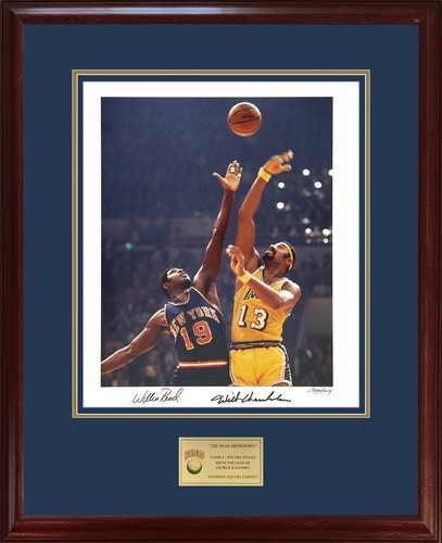 Willis Reed & Wilt Chamberlain Signed Photo, 1970 NBA Finals Knicks ...