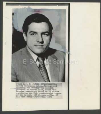 VTG PRESS PHOTO / RAFAEL HERNANDZ COLON / PUERTO RICO 1972 #5 | eBay