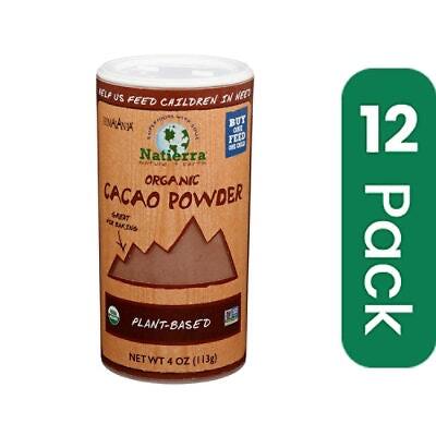 Natierra Organic Cacao Powder - 4 Ounce (Pack of 12) | eBay