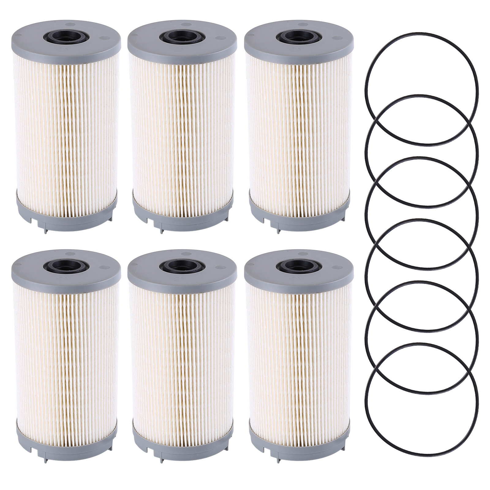 New 6 Pcs Fuel Filter Fleetguard K37-1004 / L9094F / FS36401 / L5094F ...