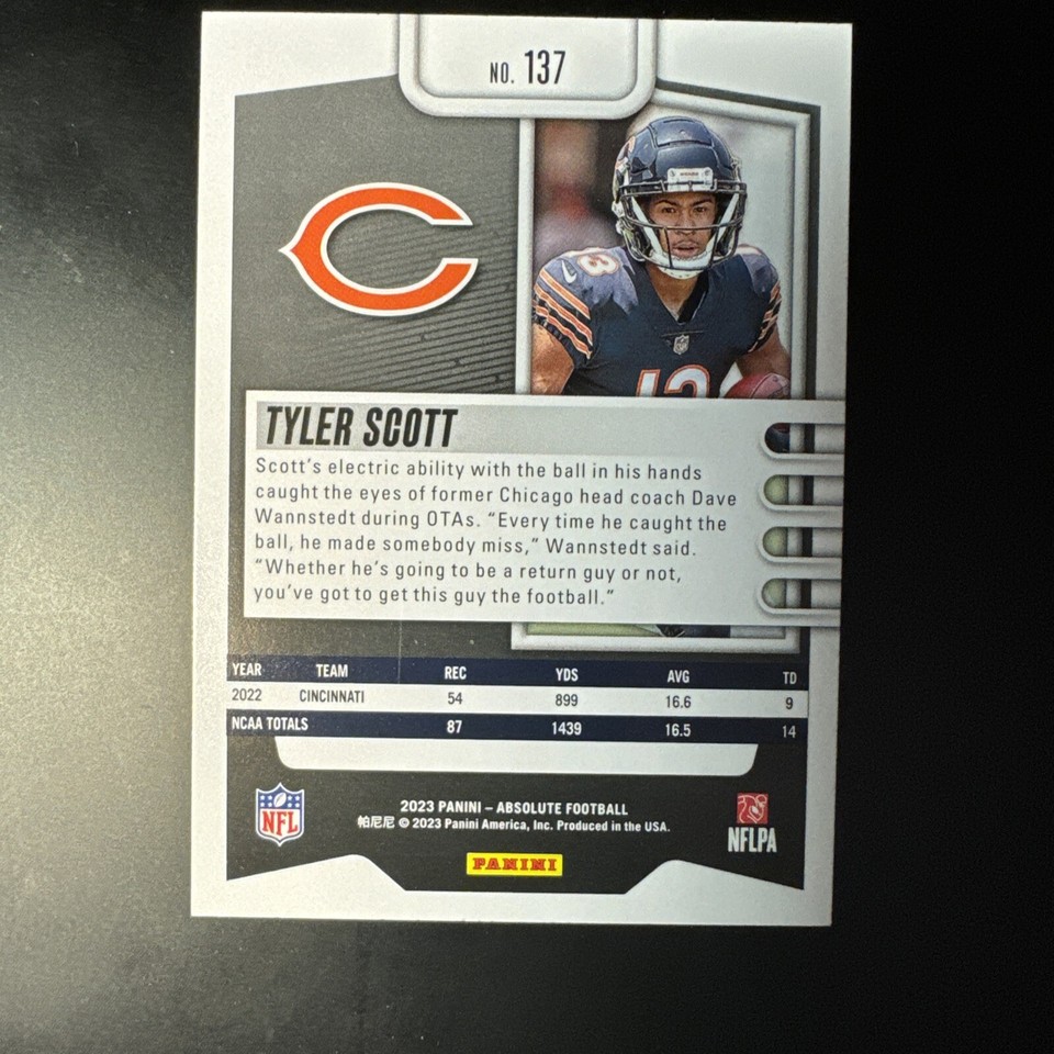 2023 Panini Absolute #137 Tyler Scott. Rookie Card! | eBay