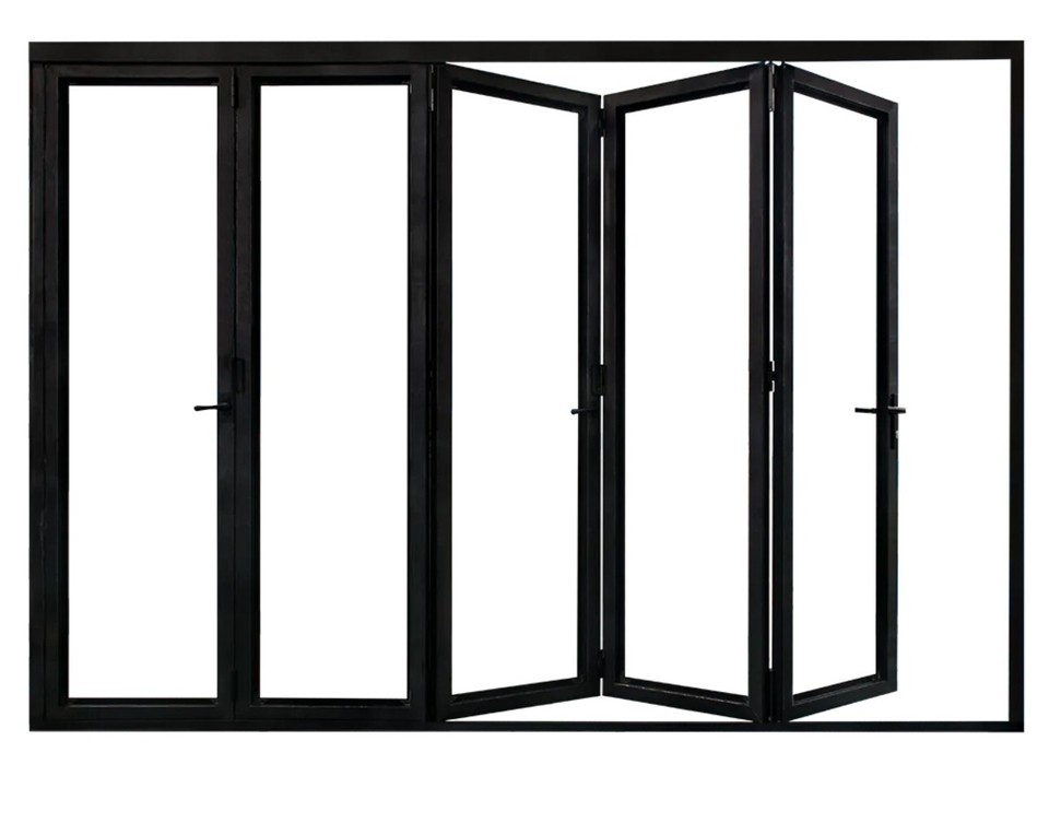 Aluminum Bi-Folding 5-Panel Patio Door | 192” x 96” | 16' x 8' | eBay