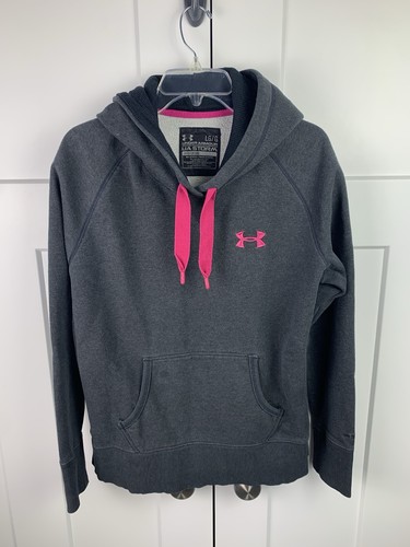 Under Armor Storm LARGE Hoodie Sweatshirt Gray Pink | eBay