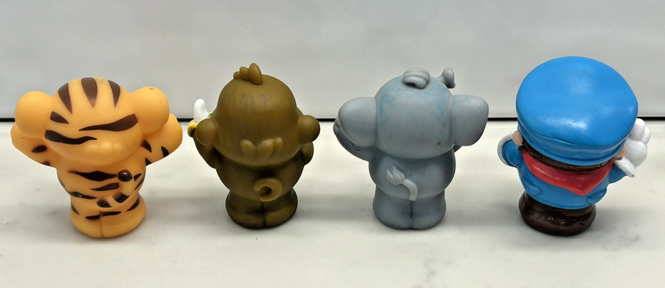Vintage Little Tikes Zoo Train Conductor Elephant Monkey Tiger Mini ...