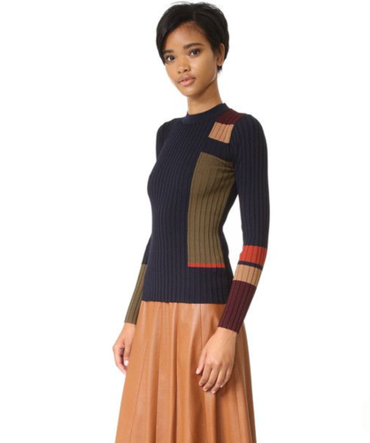 Whistles All Stripe 60's Rib Colour Block Top - Size XS | eBay UK