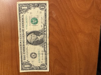 One Dollars Bill Star Note Low Series 2013 Rare Bill | eBay