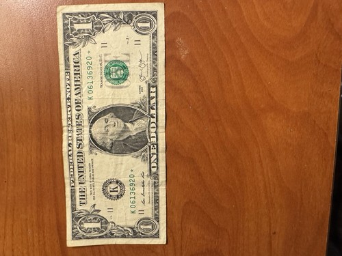 One Dollars Bill Star Note Low Series 2013 Rare Bill | eBay