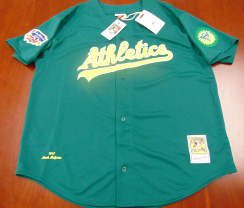 MITCHELL & NESS MLB 1997 OAKLAND ATHLETICS MARK McGWIRE AUTHENTIC JERSEY 3XL 56 | eBay