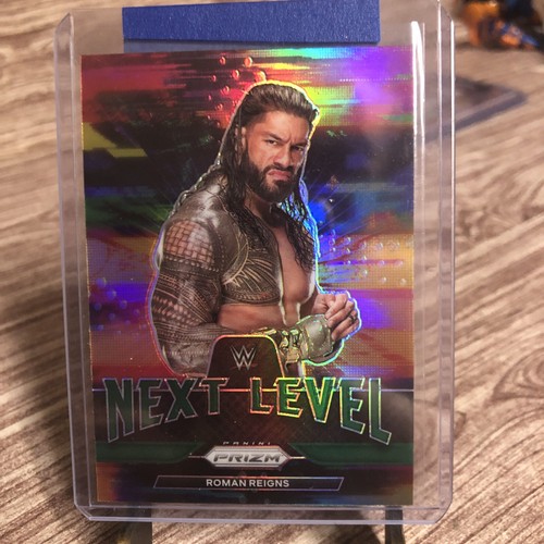 2022 PRIZM WWE Roman Reigns NEXT LEVEL Green Prizm SMACK DOWN #10 SP | eBay