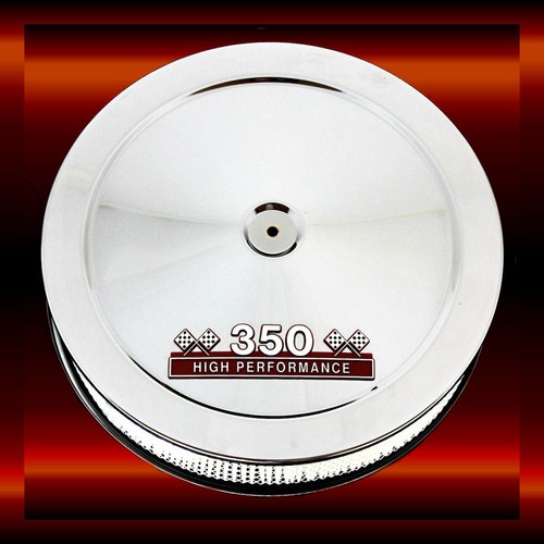 Chrome Air Cleaner For Small Block Chevy 350 Engines 350 Emblem Chrome ...