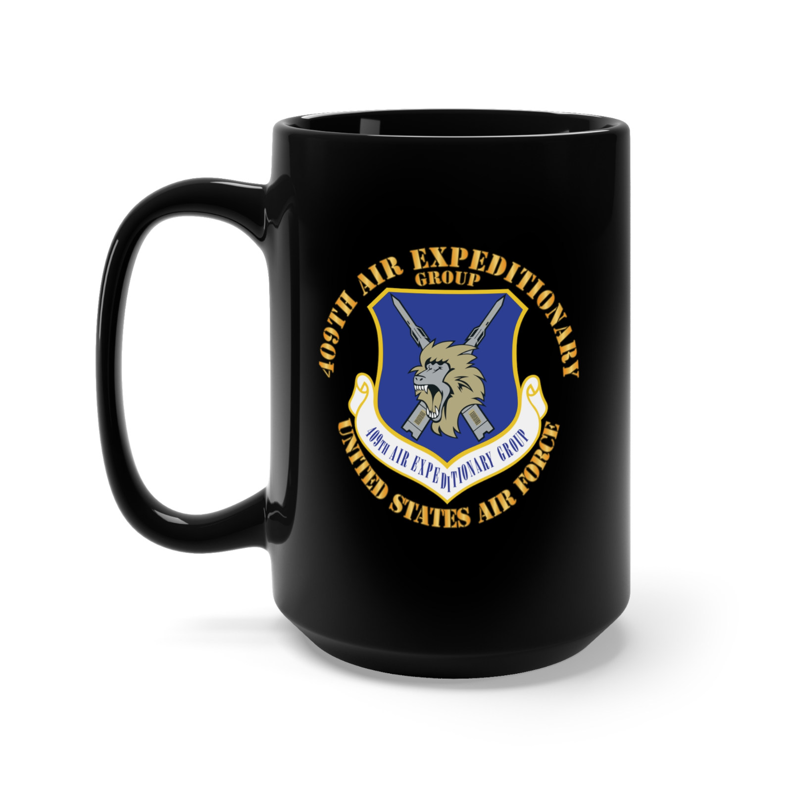 Black Mug 15oz - 409th Air Expeditionary Group w Txt X 300 | eBay