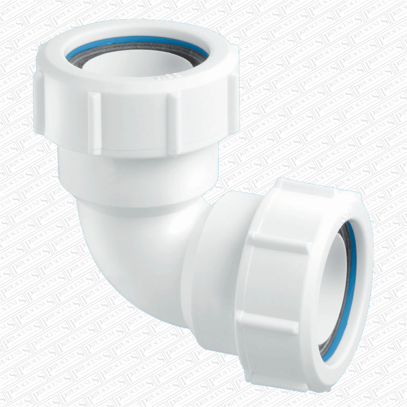 40mm 42mm 43mm Elbow Bend Compression Multifit 1 1/2" Bath Waste Pipe ...